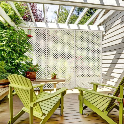 Matrix PRIVACY DIAMOND Lattice Screen - Bright White - Jack Matrix